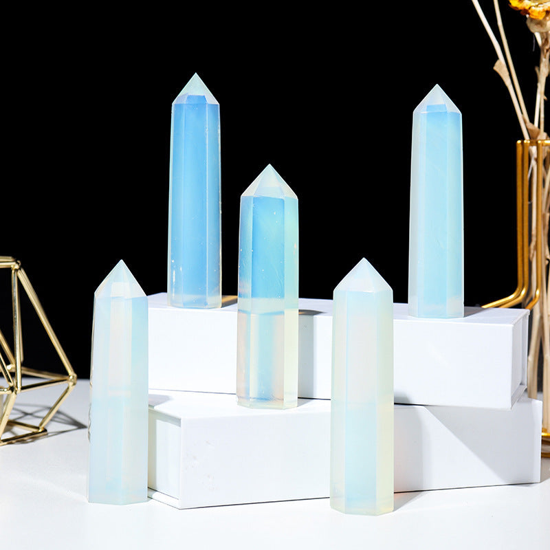 Opalite Tower - Enhance Your Meditation Practice | Unique Crystal Decor – Moon Rituals