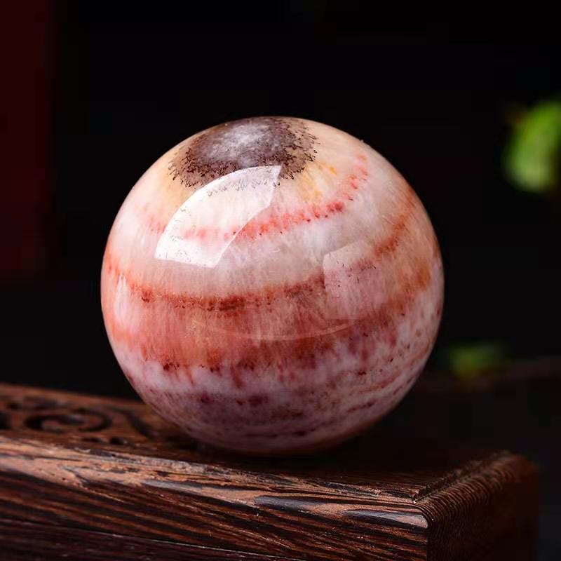 Rhodochrosite Sphere - 60mm Natural Crystal Ball for Healing and ...