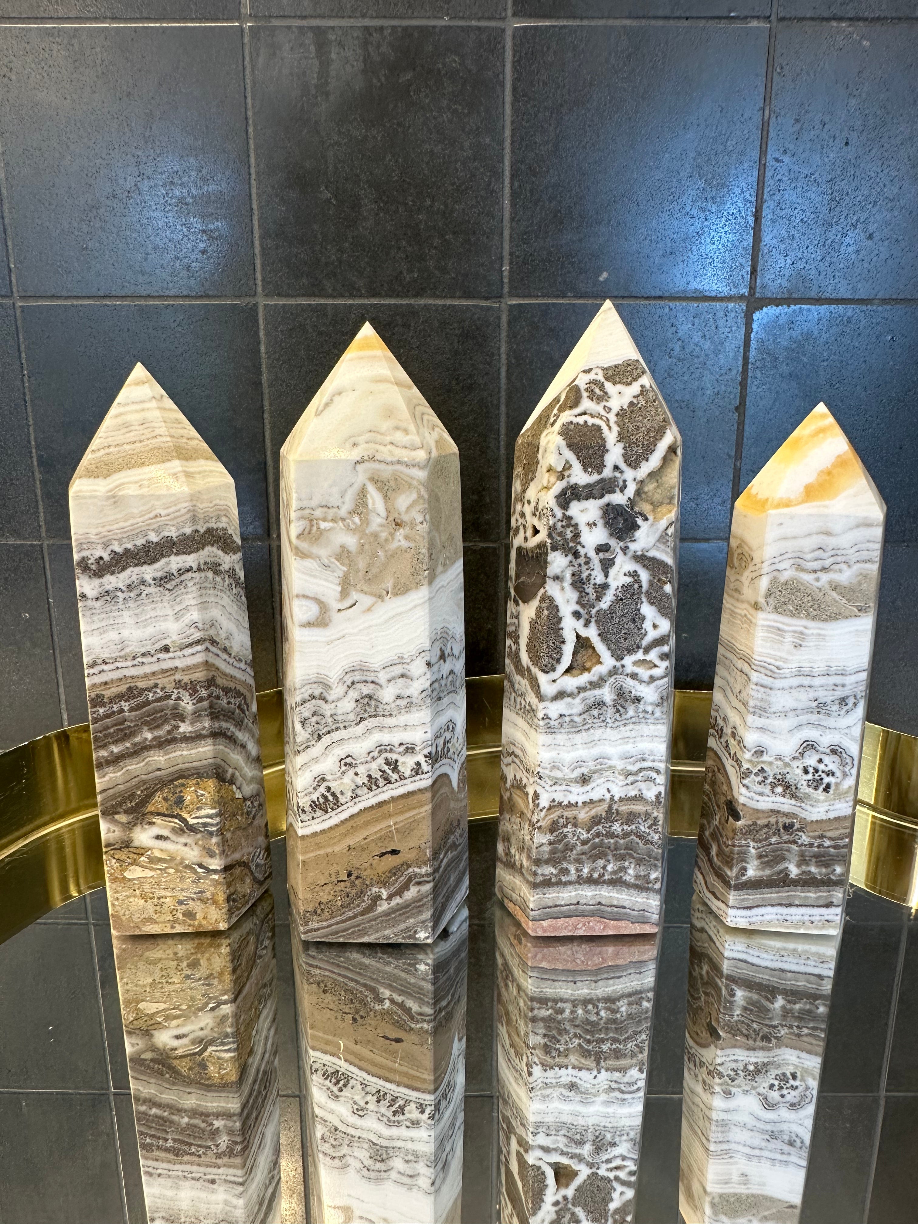 Natural Dendritic Calcite Tower – Rare Crystal for Unique Collections ...