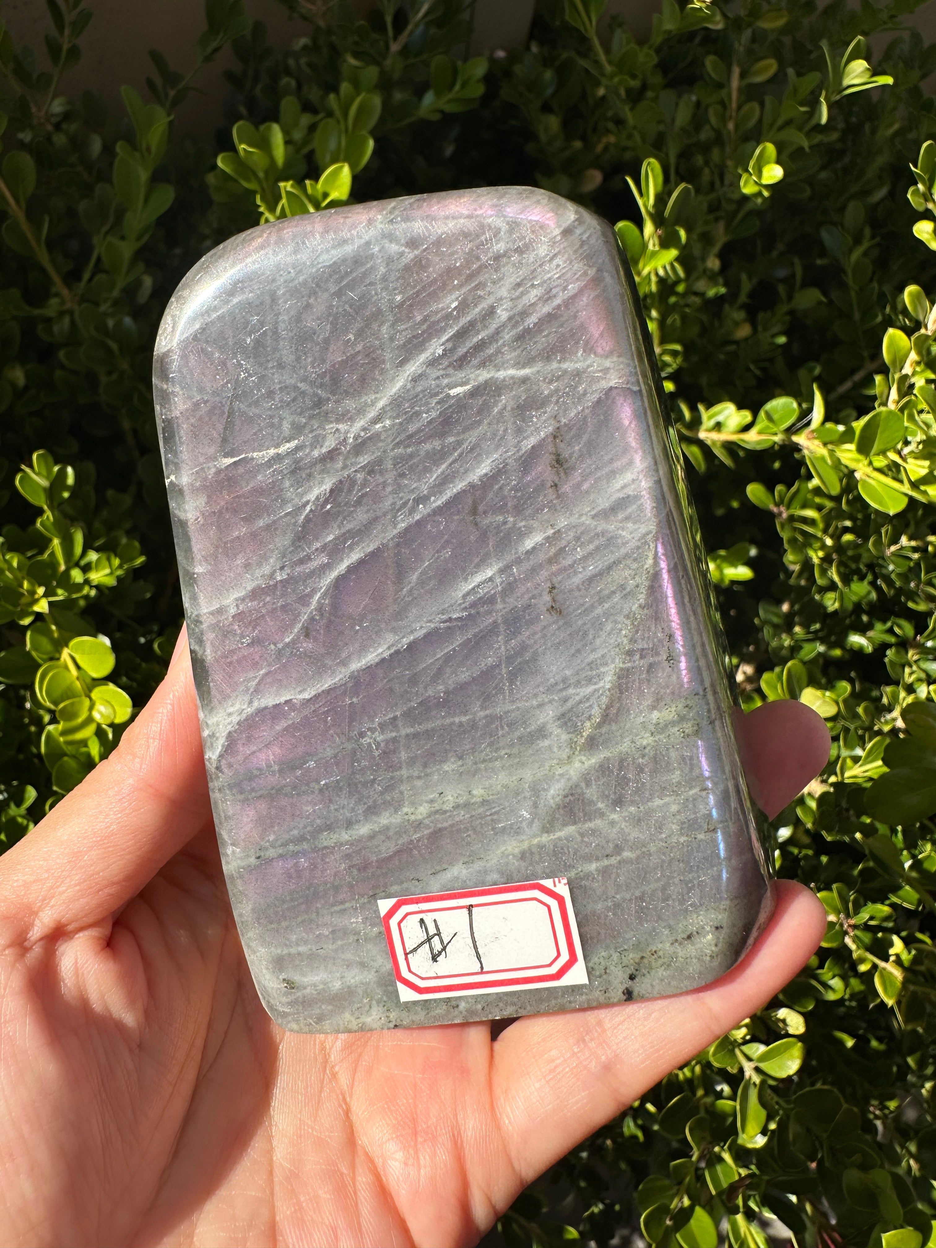 Rare Purple Labradorite Freeform | Deep Violet Flash Polished Display ...