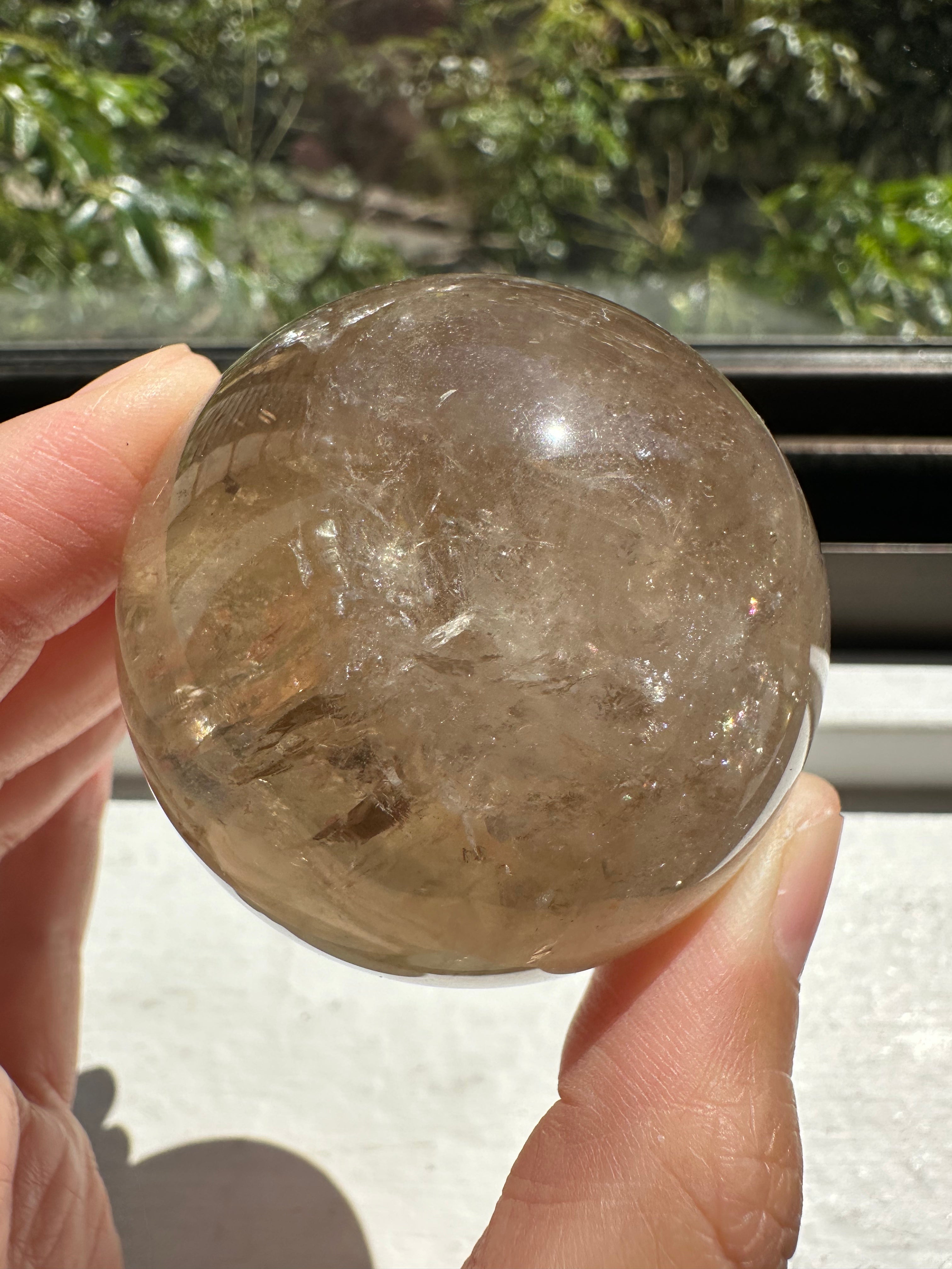 Natural Smoky Citrine Sphere – Powerful Manifestation & Healing Crysta ...