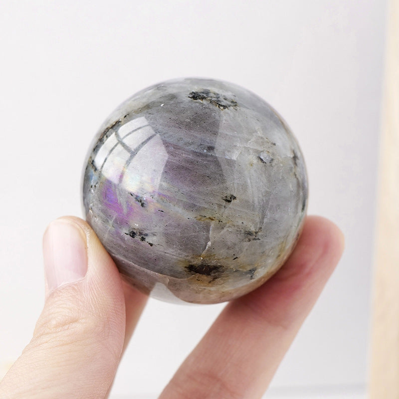 Purple Labradorite Sphere - Regain Energy | Unique Crystal Decor – Moon ...